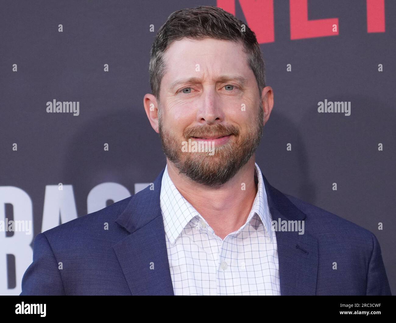 Los Angeles, USA. 11th July, 2023. Joe Zucco arrives at the Netflix's ...