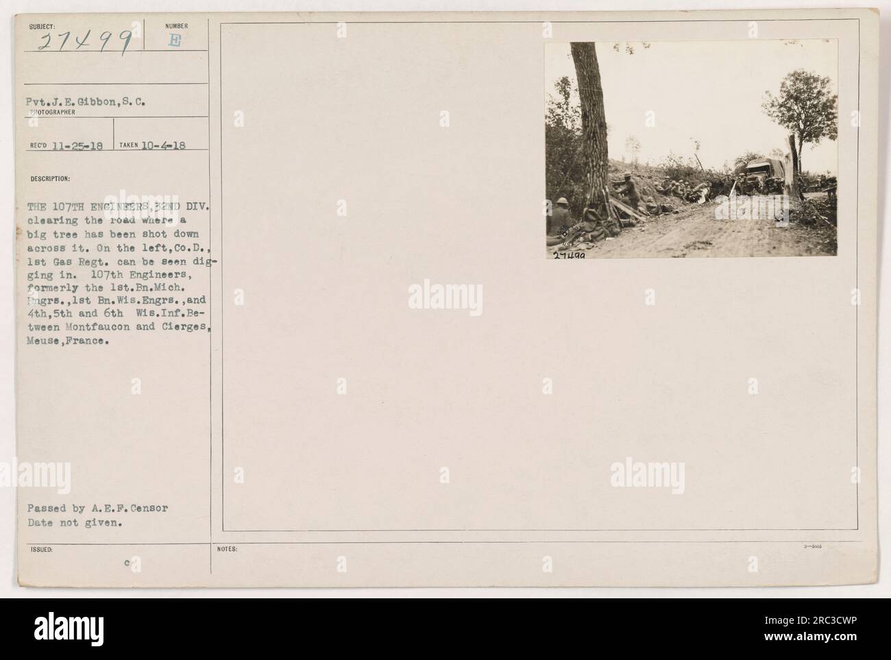 1st en mich engrs hi-res stock photography and images - Alamy