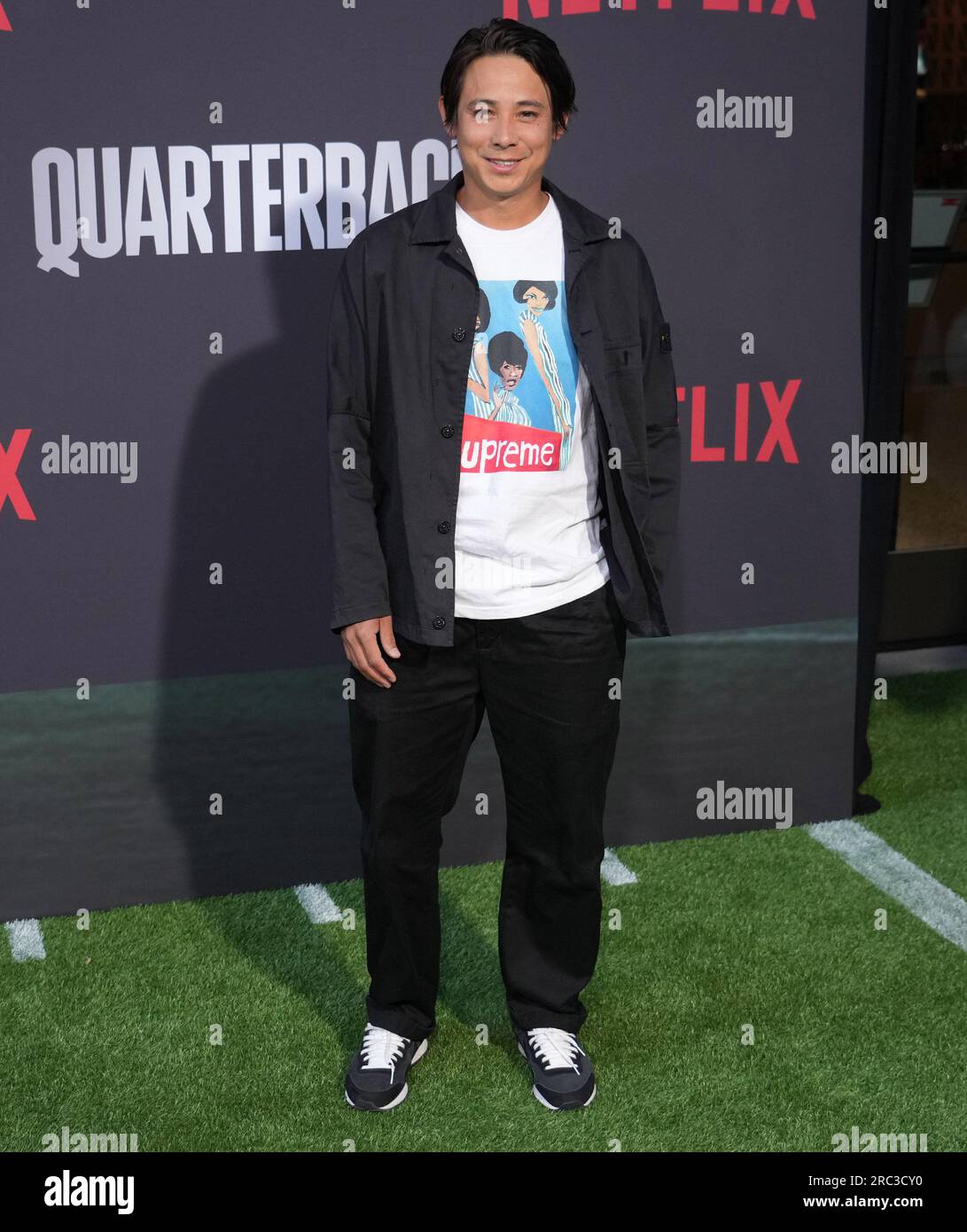 Los Angeles, USA. 11th July, 2023. Sean Malto arrives at the Netflix's ...