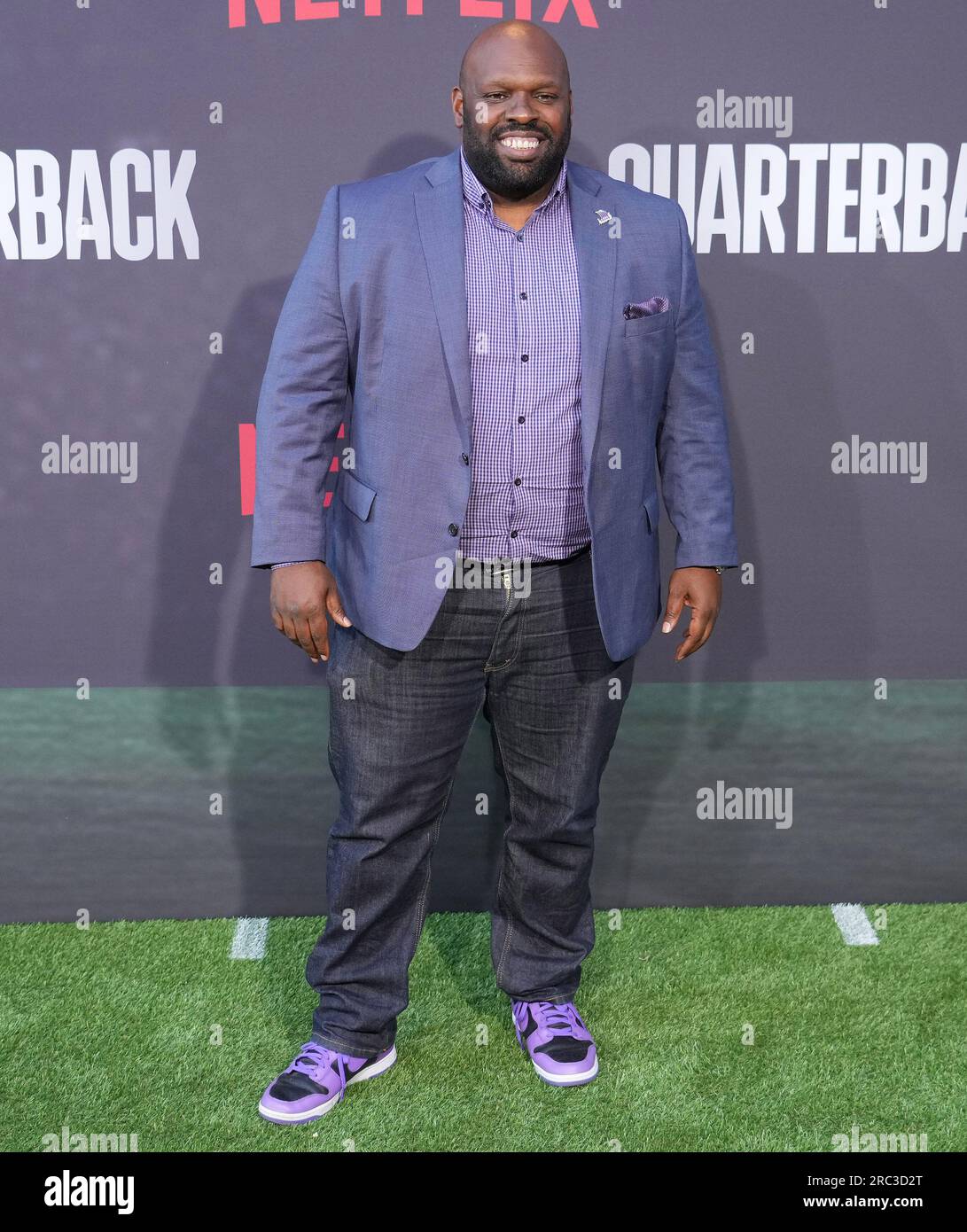 Los Angeles, USA. 11th July, 2023. Aniefre Essian arrives at the ...