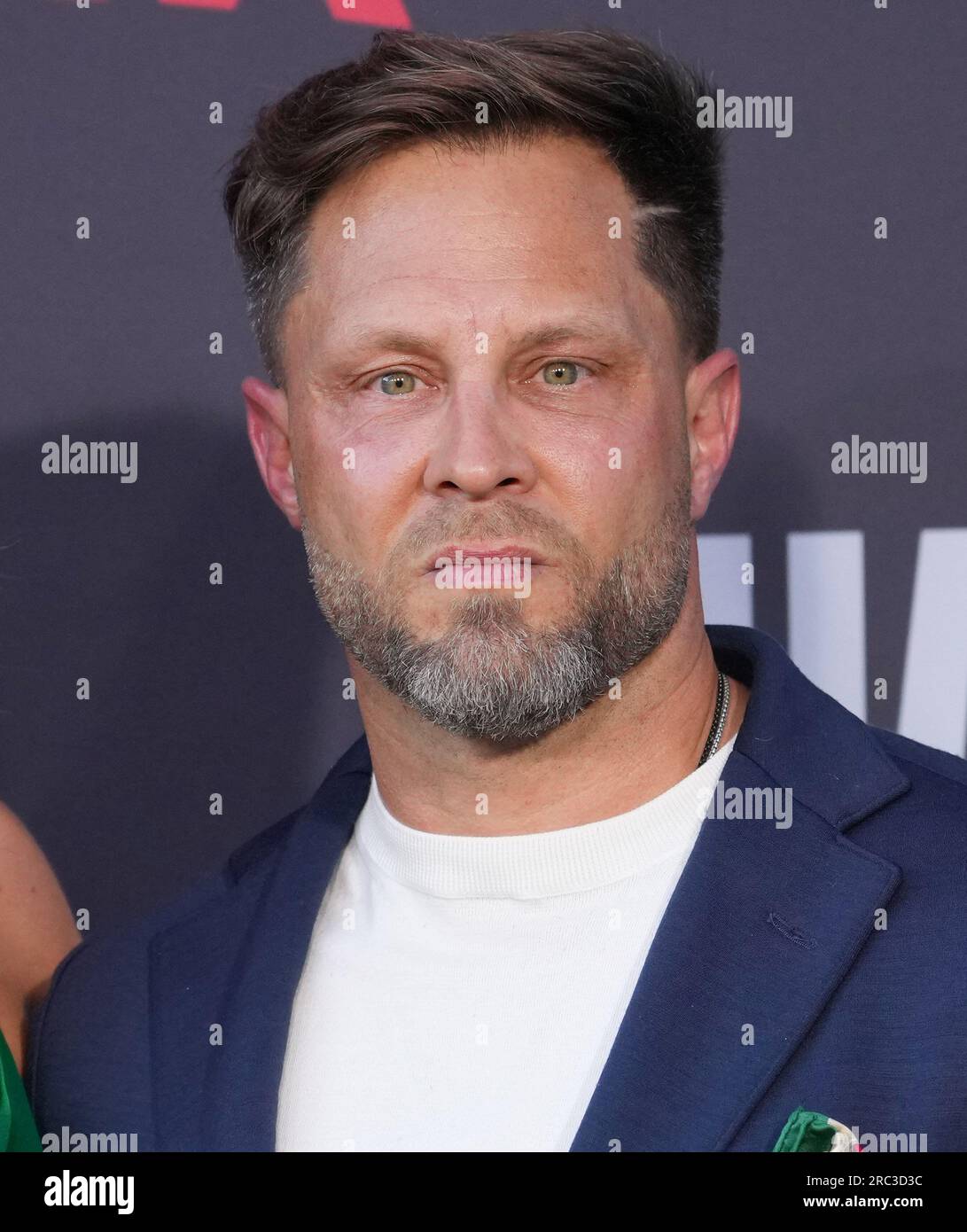 Los Angeles, USA. 11th July, 2023. Bobby Stroupe arrives at the Netflix ...