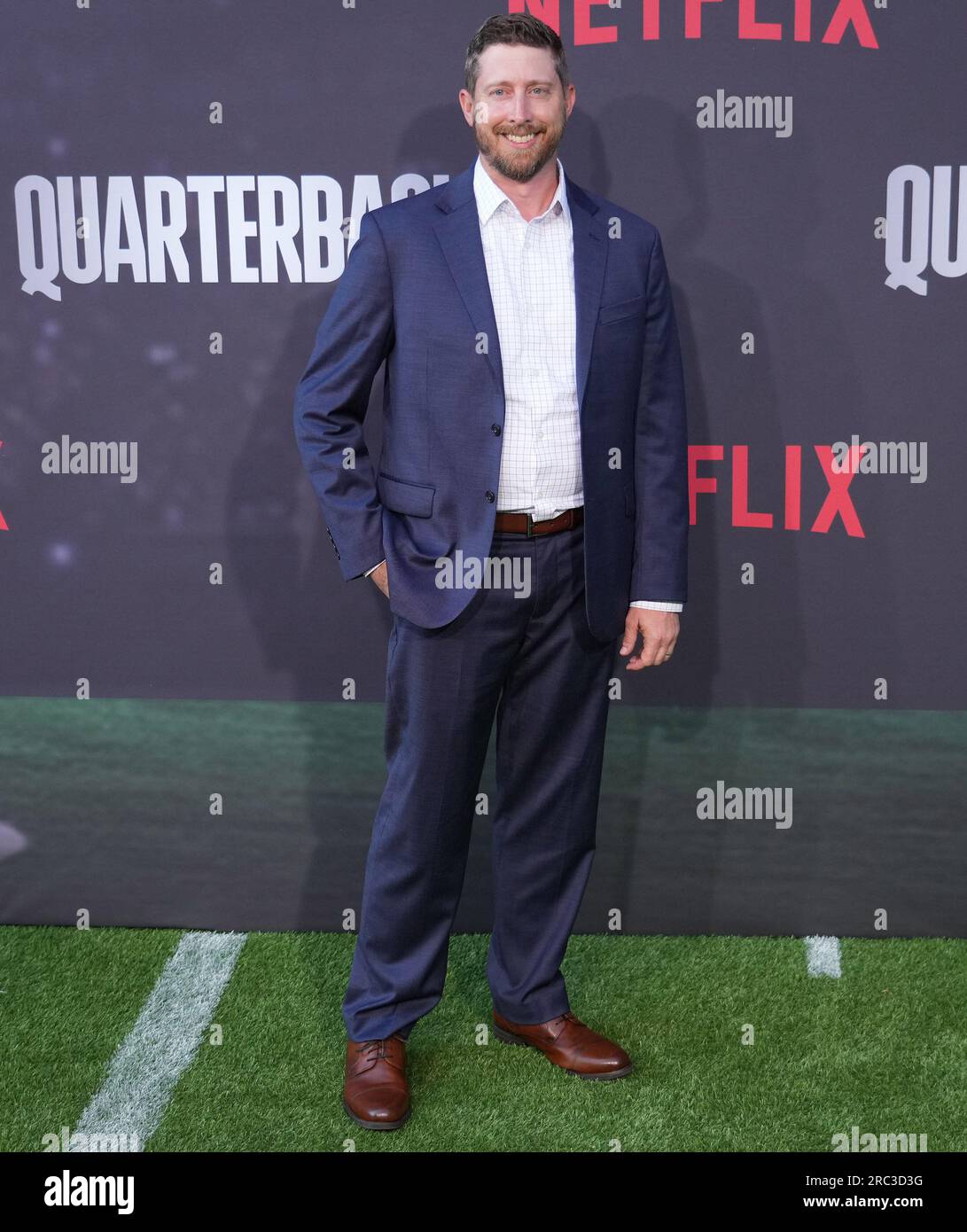 Los Angeles, USA. 11th July, 2023. Joe Zucco arrives at the Netflix's ...