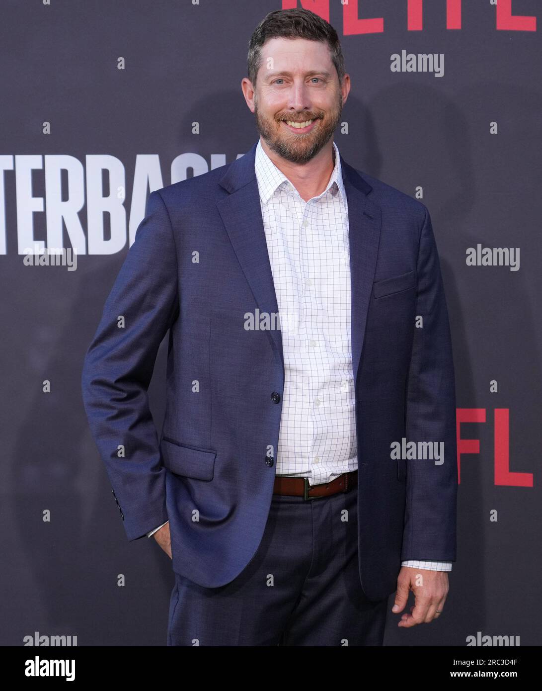 Los Angeles, USA. 11th July, 2023. Joe Zucco arrives at the Netflix's ...