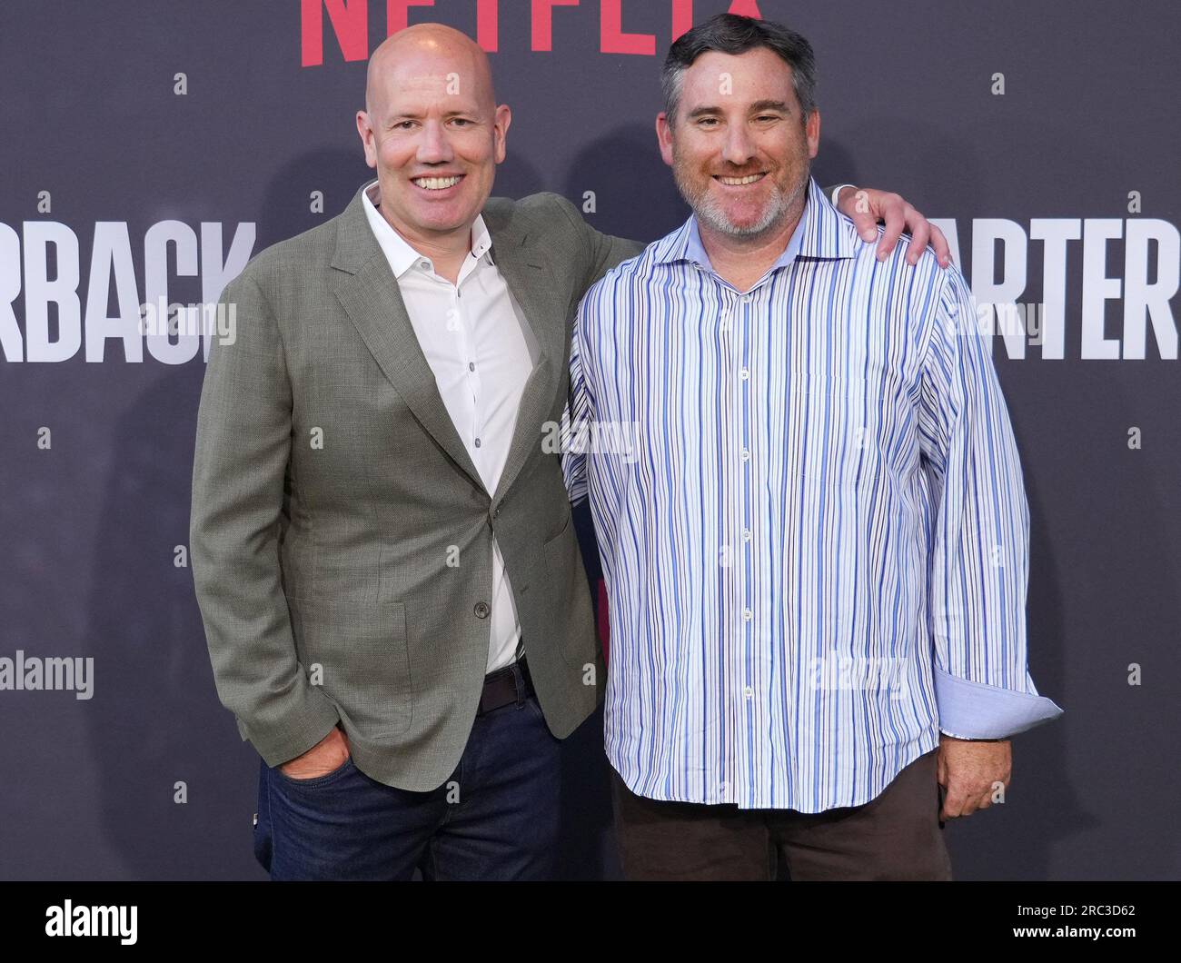 Los Angeles, USA. 11th July, 2023. (L-R) Patrick Kelleher and Ross Ketover arrives at the ...