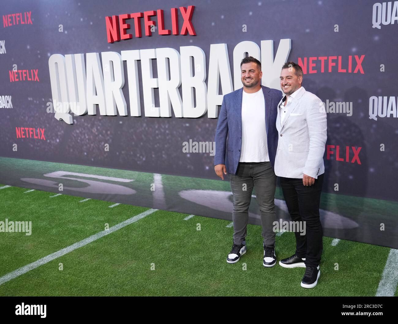 Los Angeles, USA. 11th July, 2023. (L-R) Hroniss Grasu and Nico Grasu ...