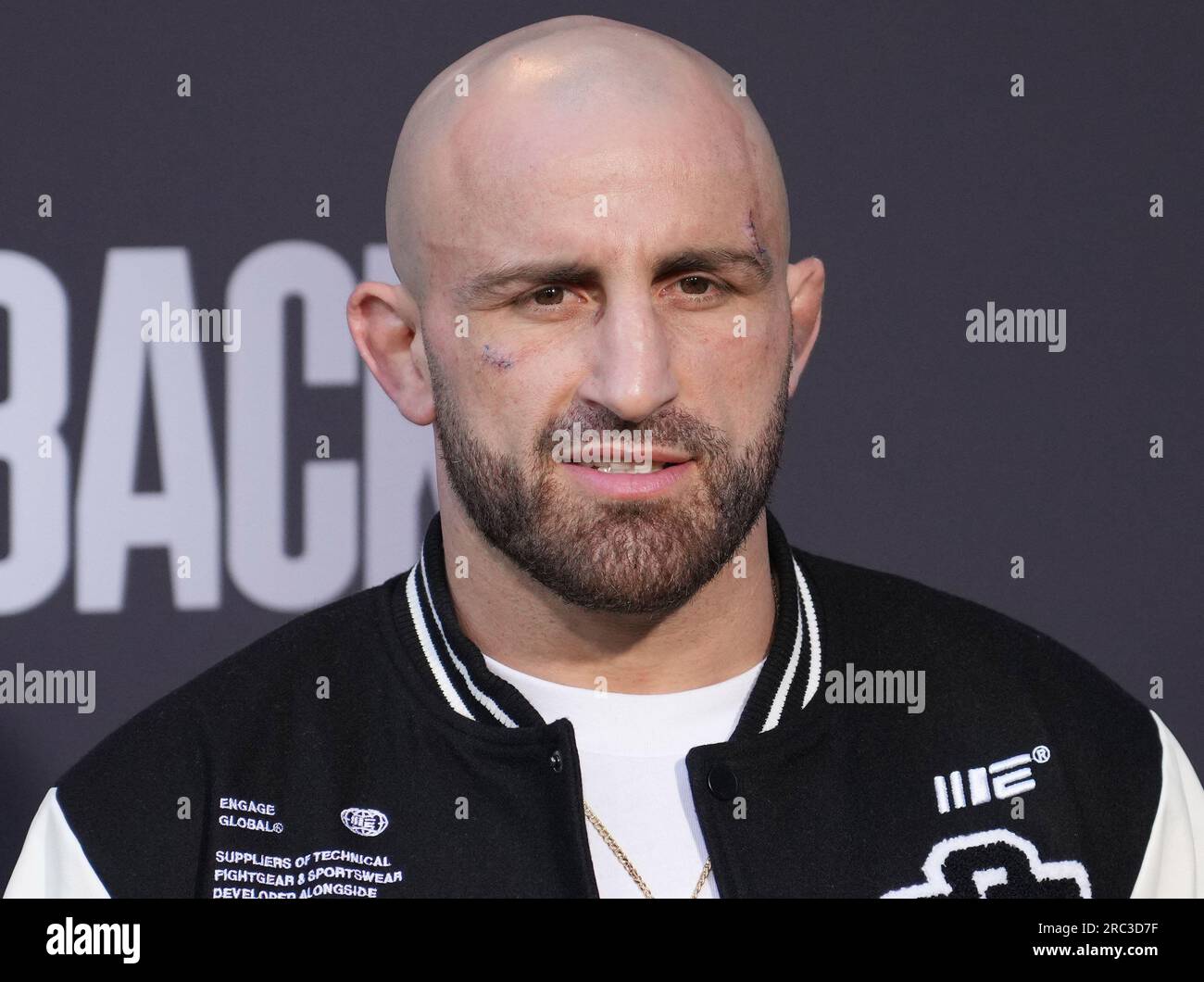 Los Angeles, USA. 11th July, 2023. Alex Volkanovski arrives at the ...