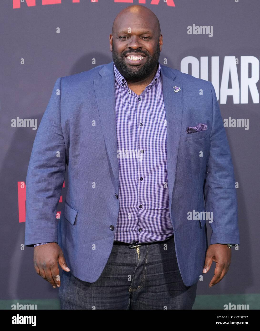 Los Angeles, USA. 11th July, 2023. Aniefre Essian arrives at the ...