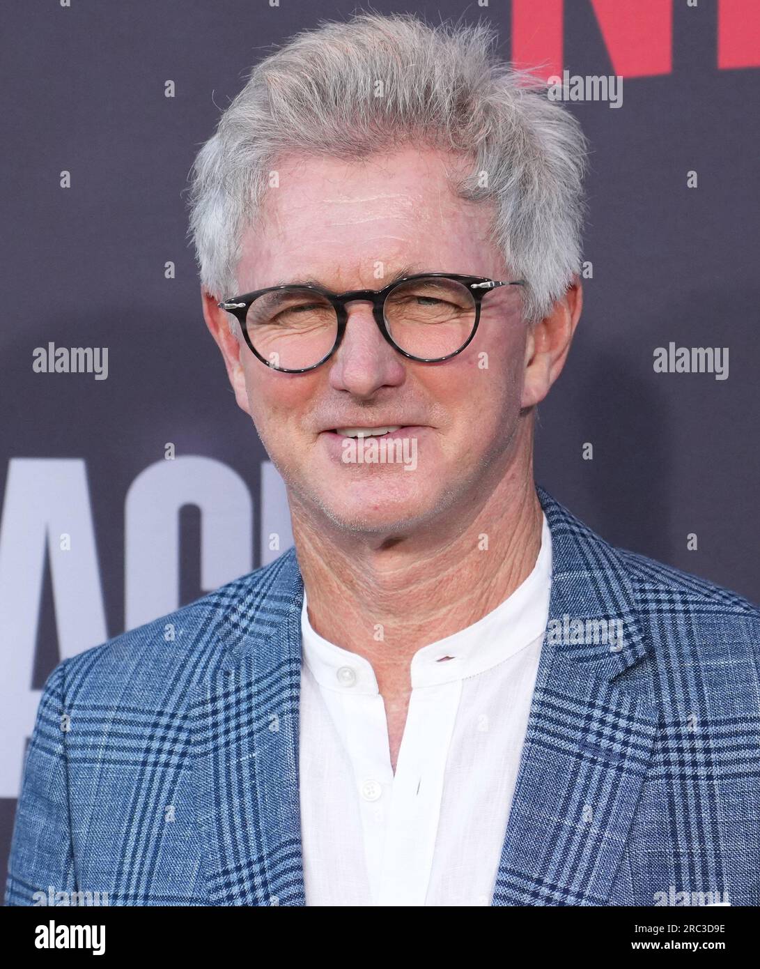 Los Angeles, USA. 11th July, 2023. Tim Ellis arrives at the Netflix's ...