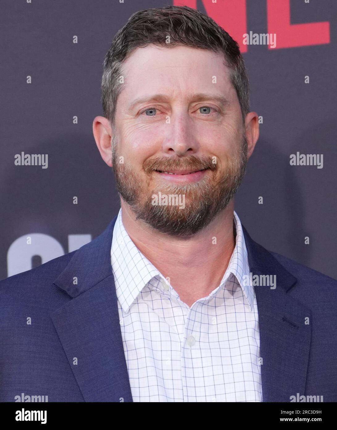 Los Angeles, USA. 11th July, 2023. Joe Zucco arrives at the Netflix's ...