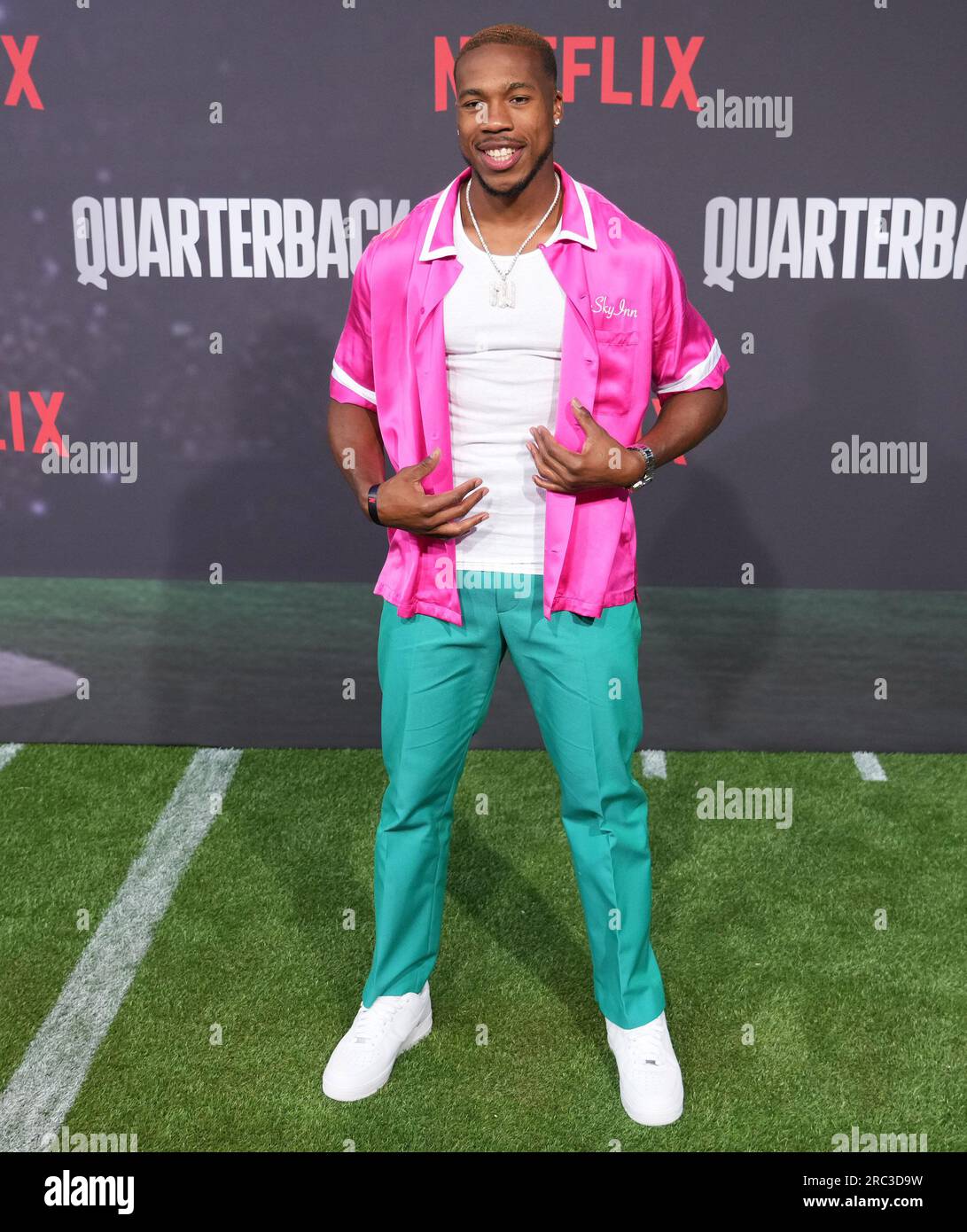 Los Angeles, USA. 11th July, 2023. Marcus Williams arrives at the ...