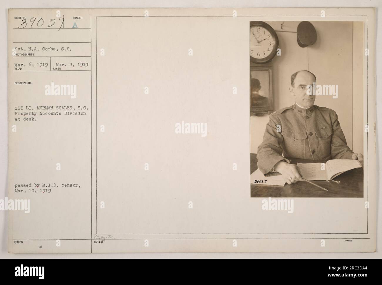 1st lt morman scales hi-res stock photography and images - Alamy