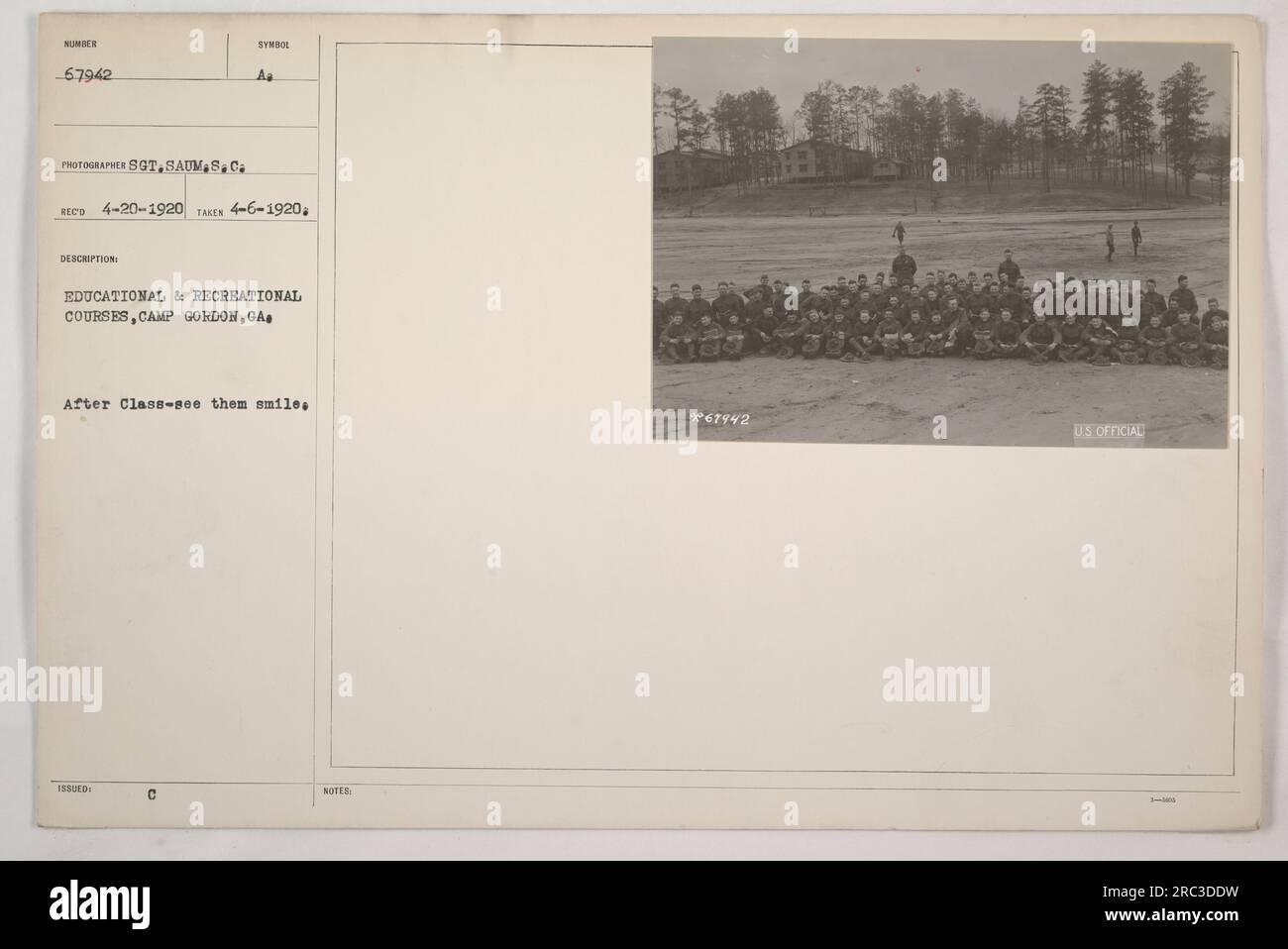 Soldiers at Camp Gordon, Georgia, participating in educational and ...