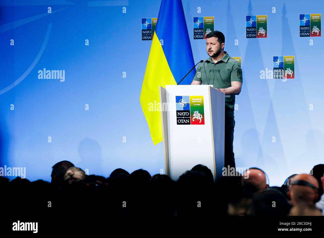 Vilnius, Litauen. 12th July, 2023. Ukrainian President Volodymyr ...