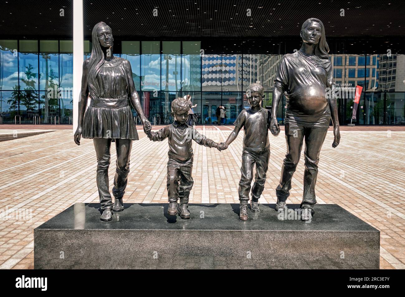 A real Birmingham Family statue by artist Gillian Wearing. Centenary ...