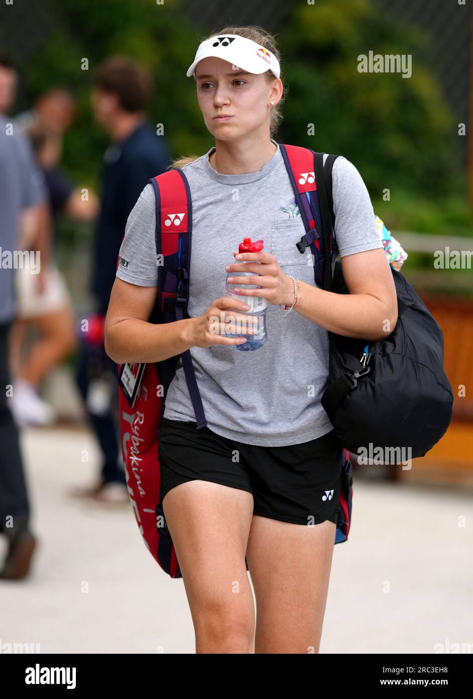 Elena Rybakina on day ten of the 2023 Wimbledon Championships at the ...