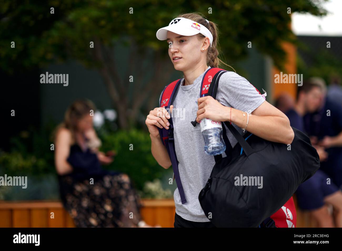 Elena Rybakina on day ten of the 2023 Wimbledon Championships at the ...