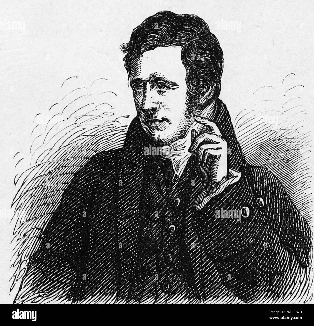 Davy, Humphry, 17.12.1778 - 29.5.1829, British chemist, wood engraving ...