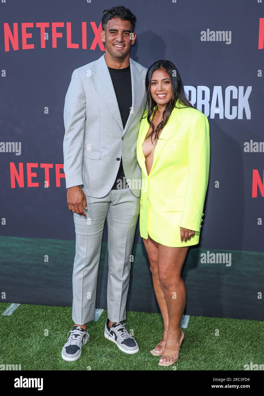 HOLLYWOOD, LOS ANGELES, CALIFORNIA, USA - JULY 11: American football ...
