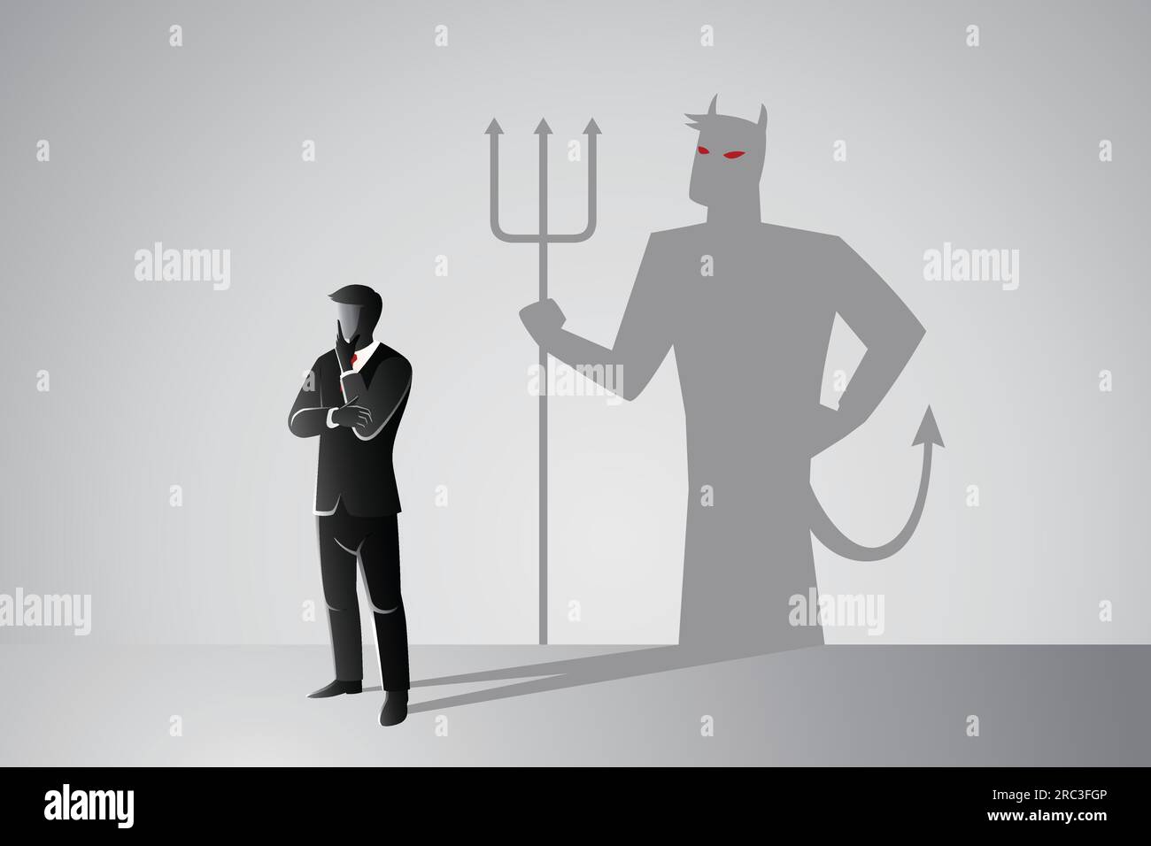 Sinister man and shadow Stock Vector Images - Alamy