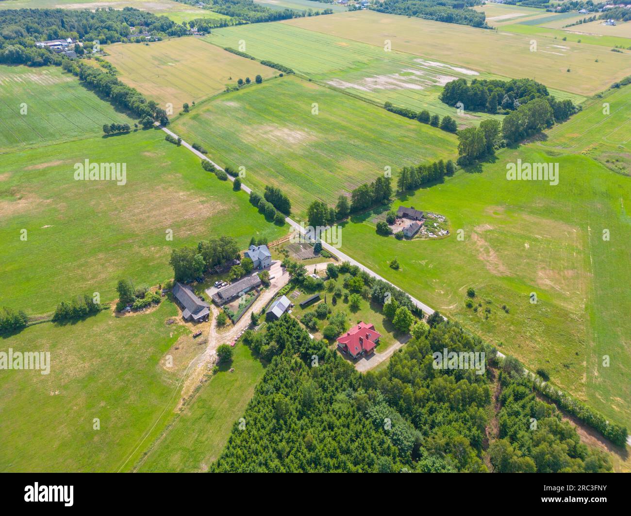 Geometric shapes agricultural parcels in hi-res stock photography and ...