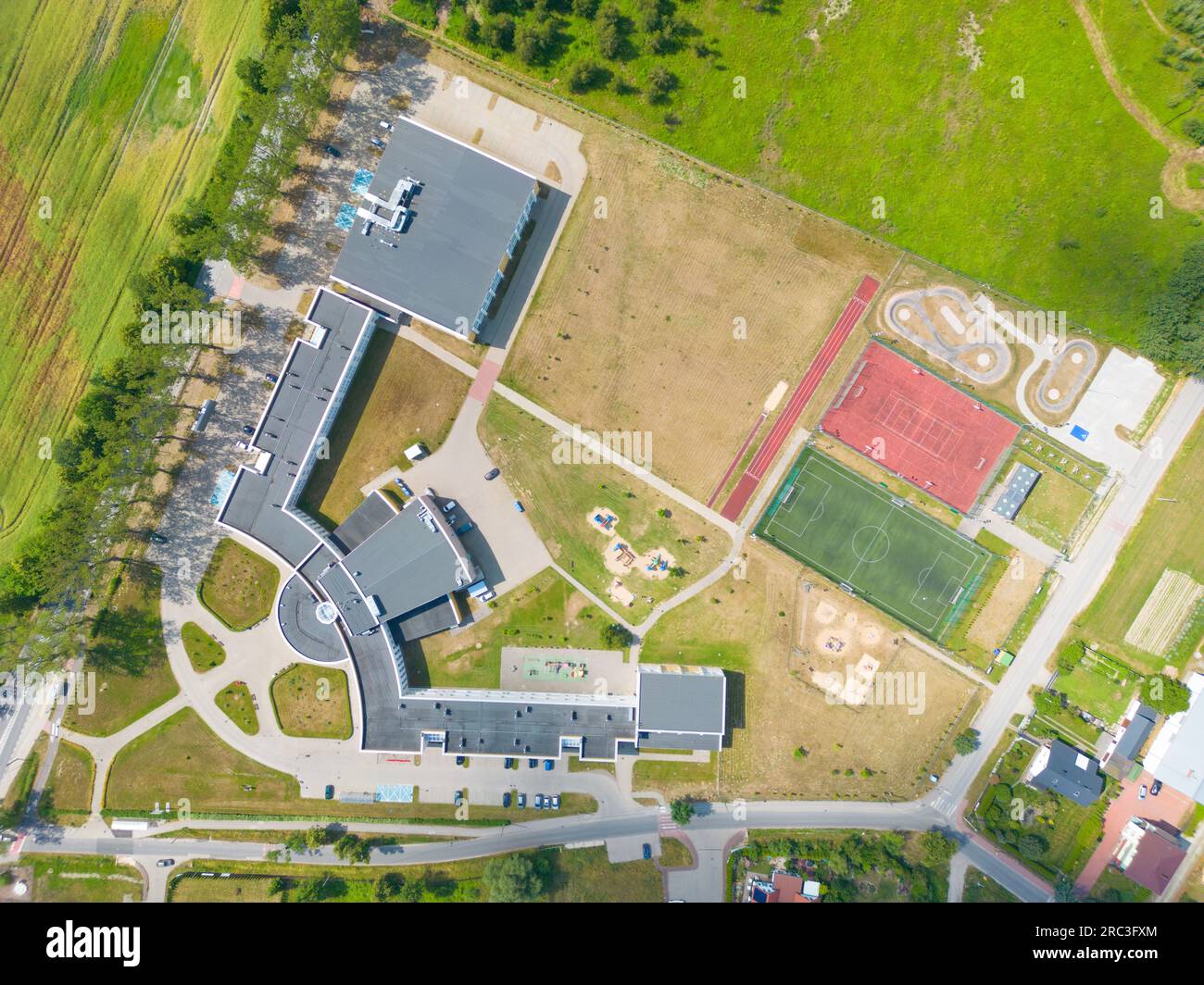 College basketball court aerial hi-res stock photography and images - Alamy