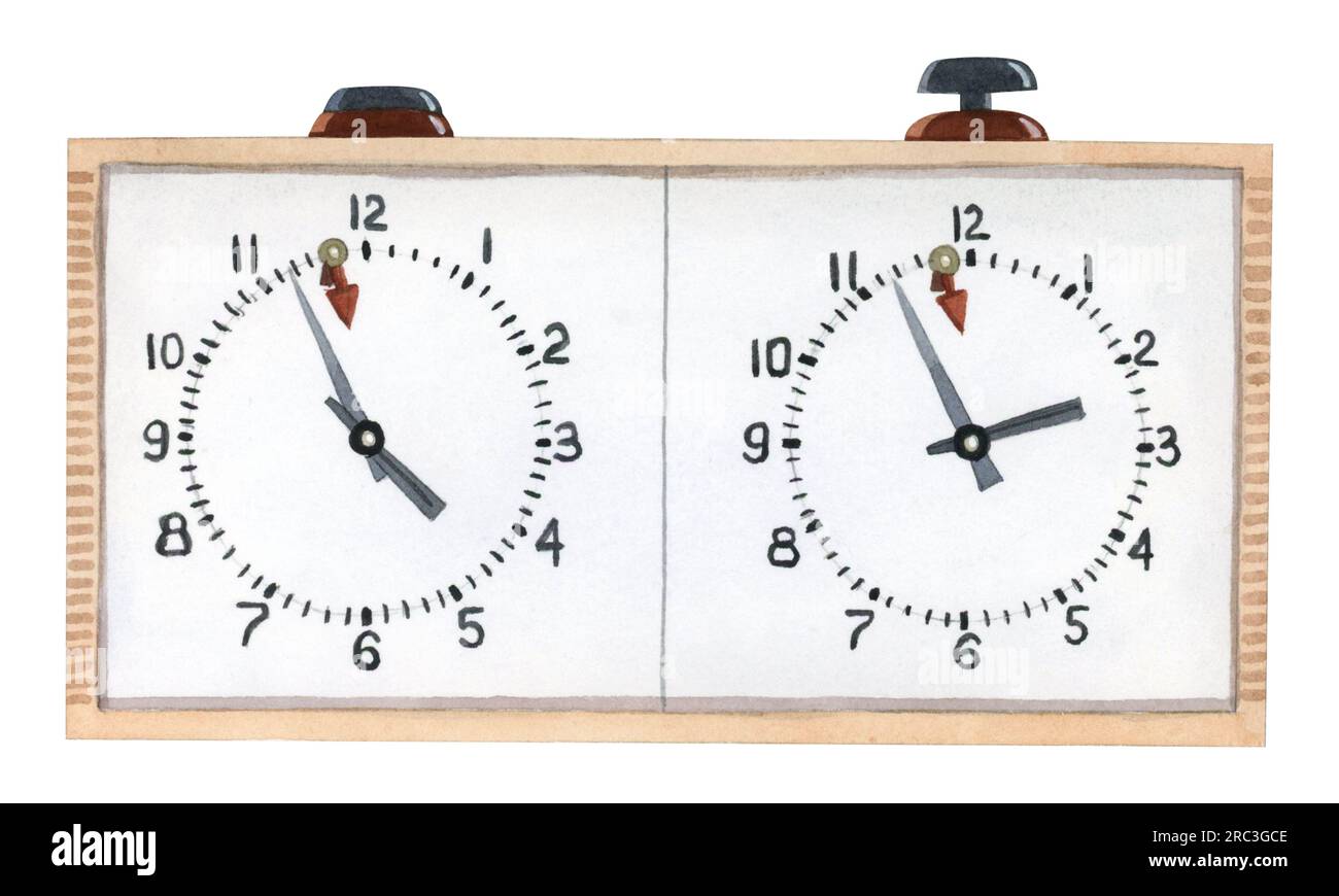 Mechanical clock hand drawn clipart hi-res stock photography and images ...