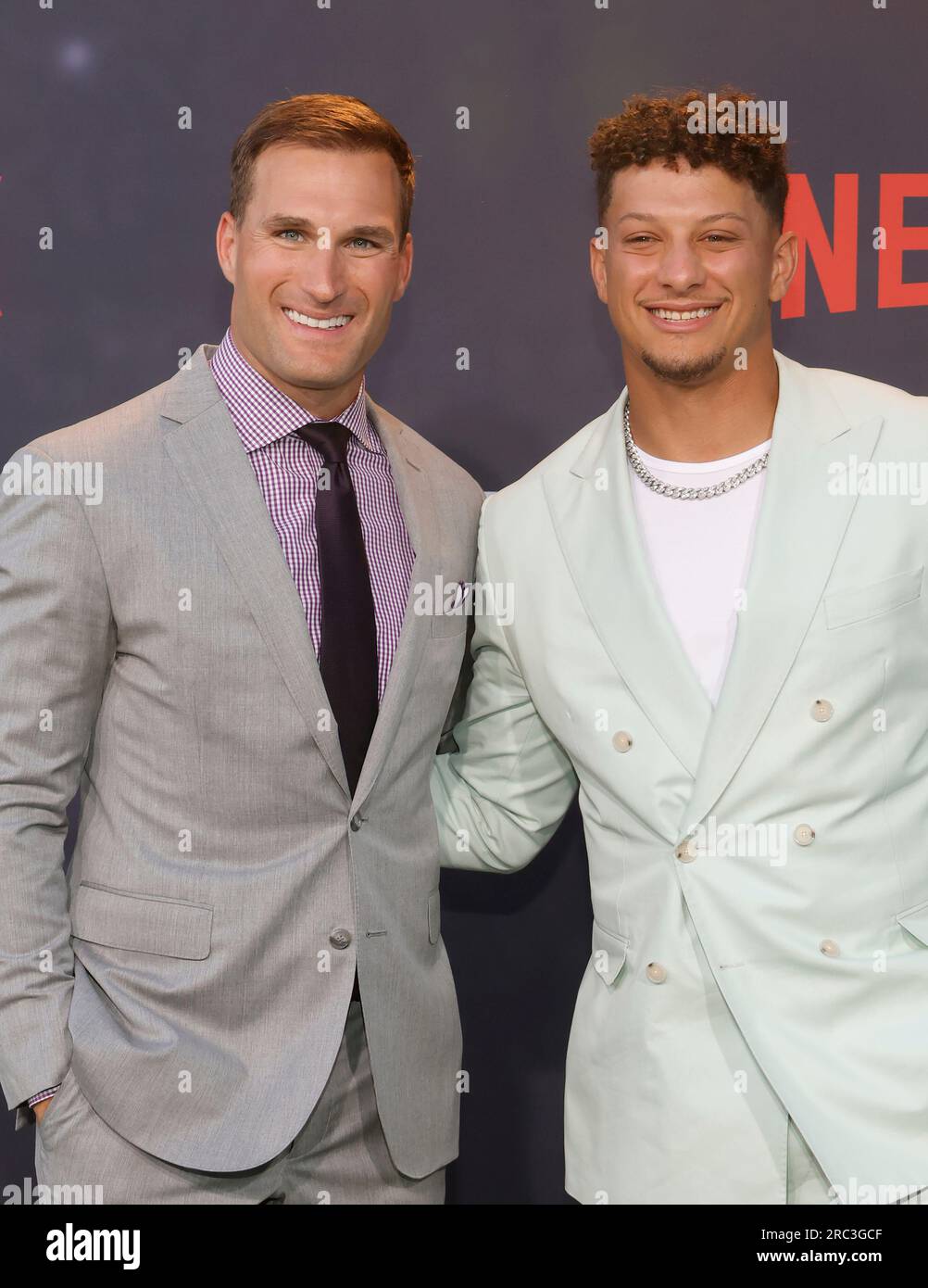 Los Angeles, Ca. 11th July, 2023. Kirk Cousins, Patrick Mahomes at the ...