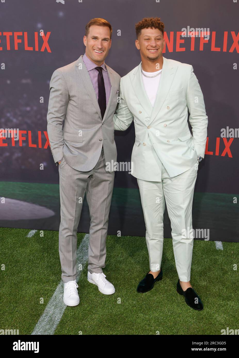 Los Angeles, Ca. 11th July, 2023. Kirk Cousins, Patrick Mahomes at the ...