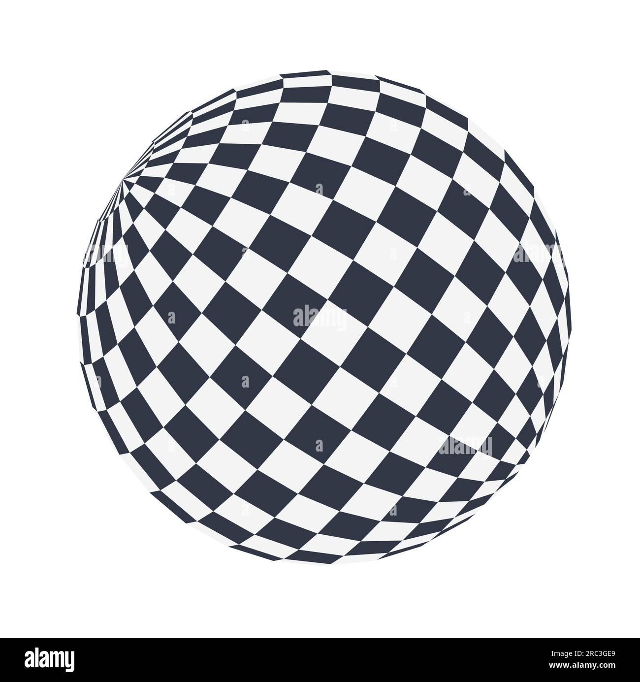 Checkered sphere vector isolated on white Stock Vector Image & Art - Alamy