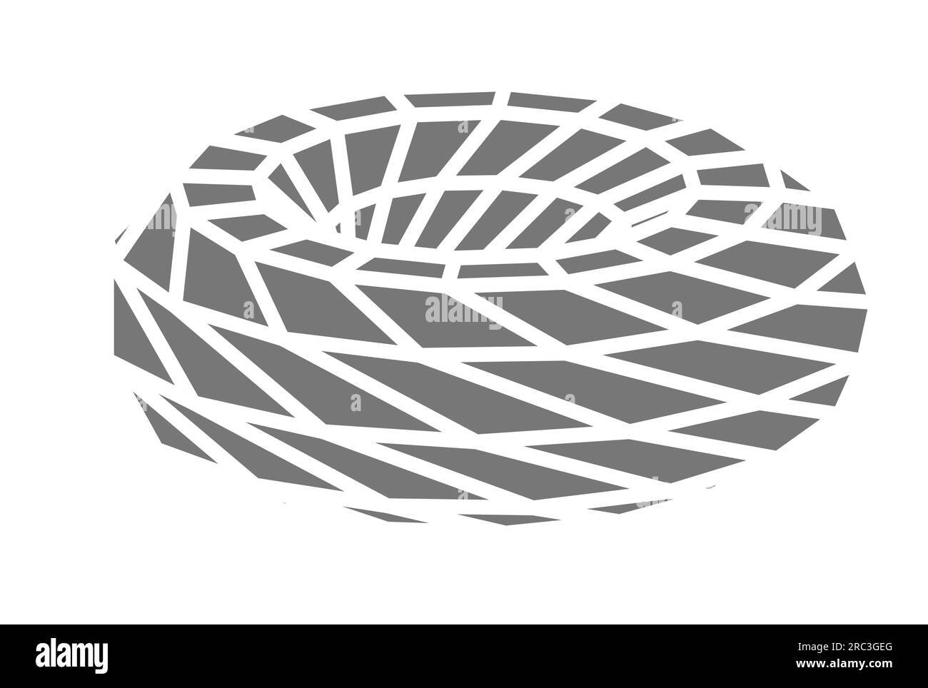 Tor isolared on white background. Polygonal geometric figure Stock ...