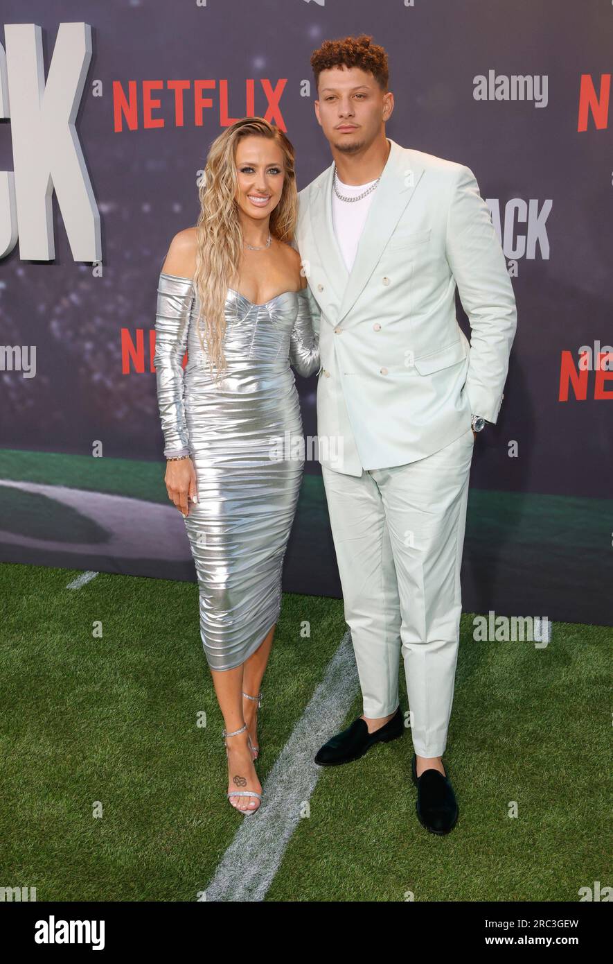 Los Angeles, Ca. 11th July, 2023. Brittany Mahomes, Patrick Mahomes at ...