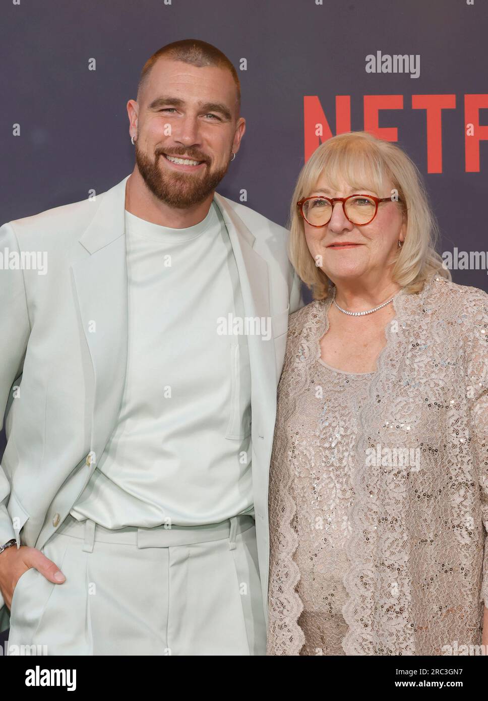 Los Angeles, Ca. 11th July, 2023. Travis Kelce at the LA Premiere of ...