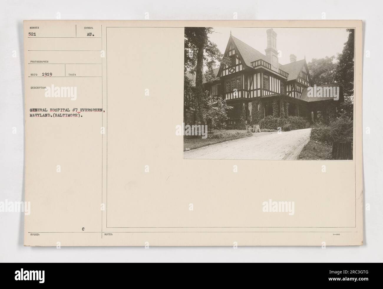 General Hospital #7 in Baltimore, Maryland. This photograph shows bunk ...