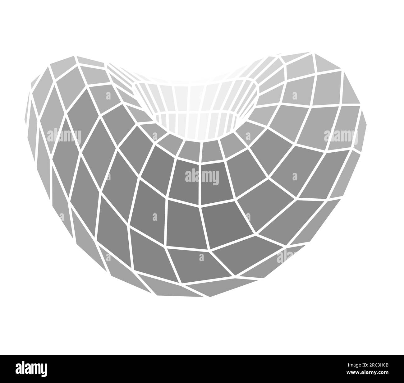 Torus tech chain link. Geometric background big data Stock Vector Image ...