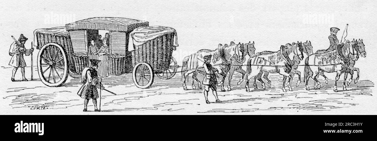 Horse and coach 1700s hi-res stock photography and images - Alamy