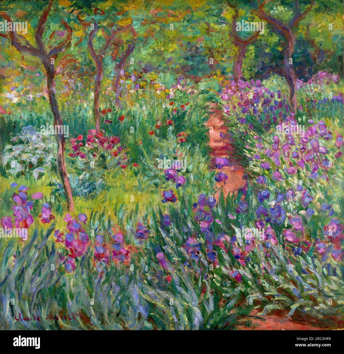 The Iris Garden at Giverny 1900 by Claude Monet Stock Photo - Alamy