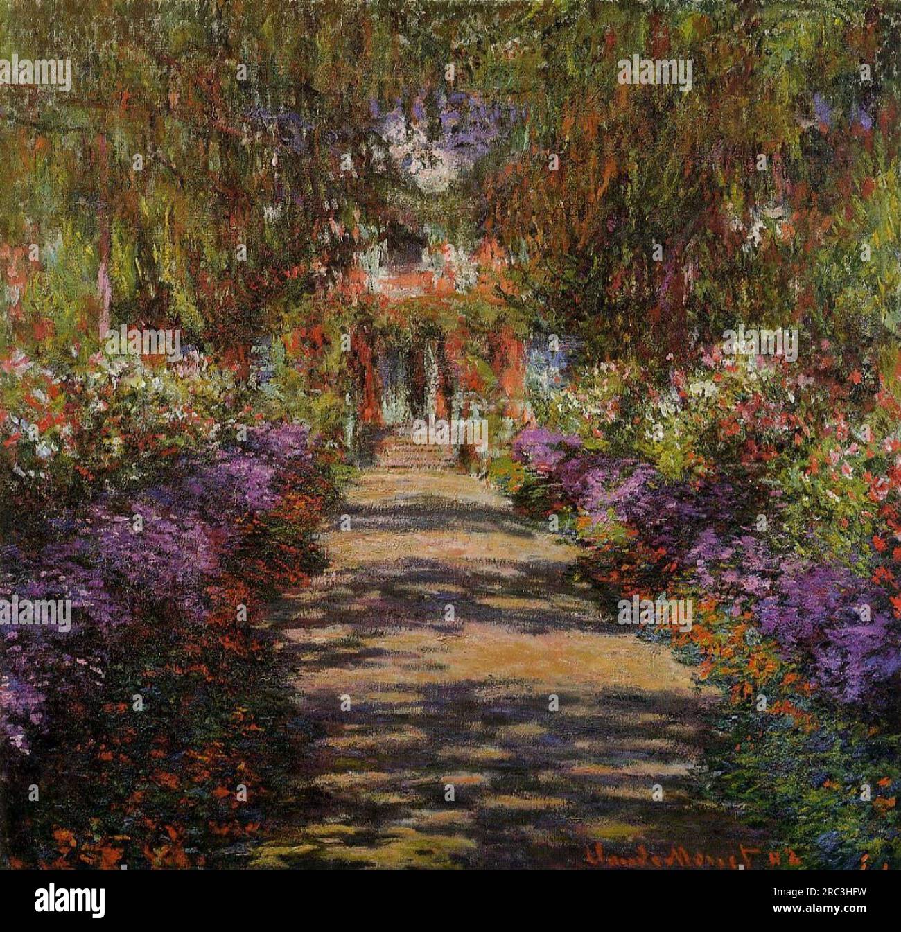 Monet pathway garden hi-res stock photography and images - Alamy
