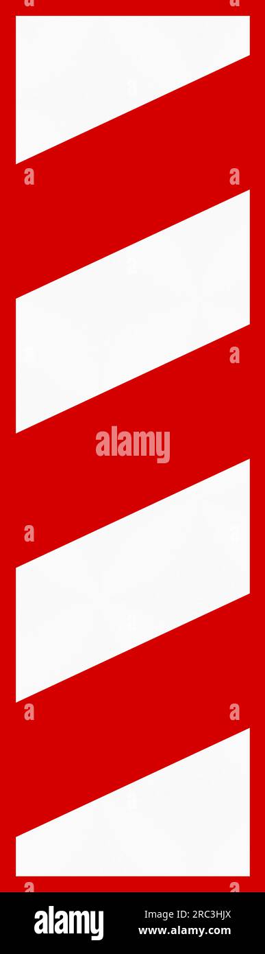 Polish countdown marker on the right side announcing a level crossing ...