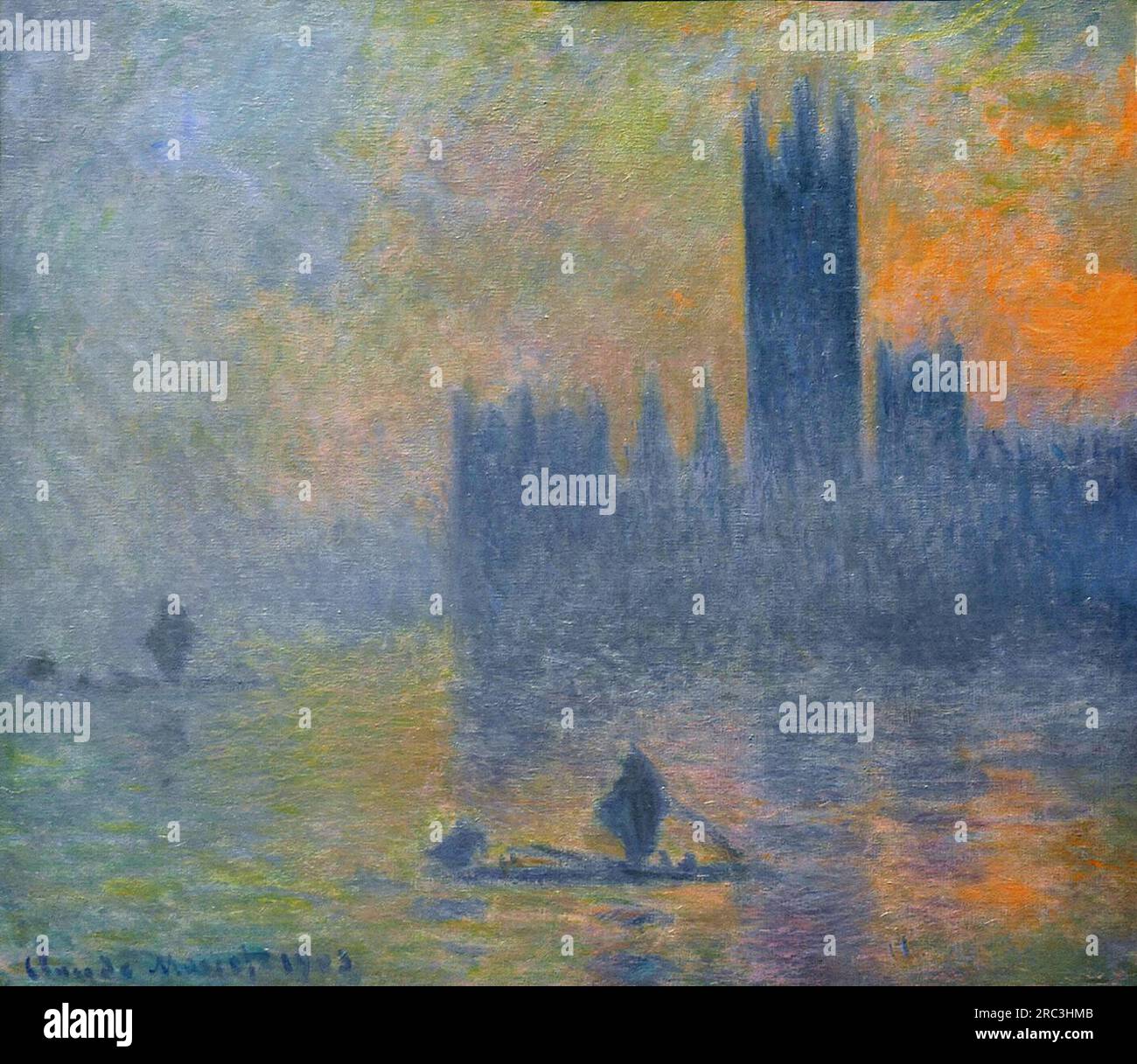 Houses of Parliament, Fog Effect 1903 by Claude Monet Stock Photo - Alamy