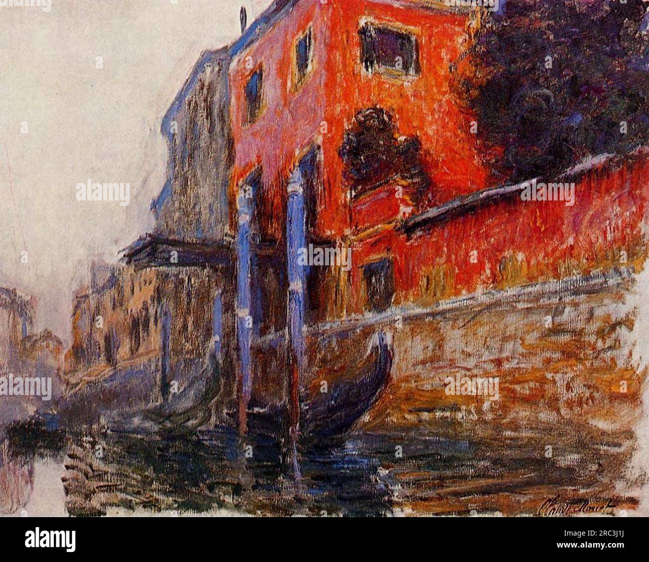 The Red House 1908 by Claude Monet Stock Photo - Alamy