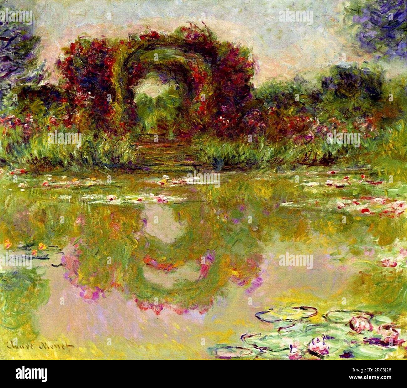 Rose Arches at Giverny 1913 by Claude Monet Stock Photo - Alamy