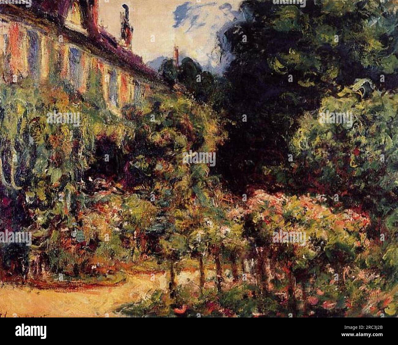 The Artist's House at Giverny 1913 by Claude Monet Stock Photo - Alamy