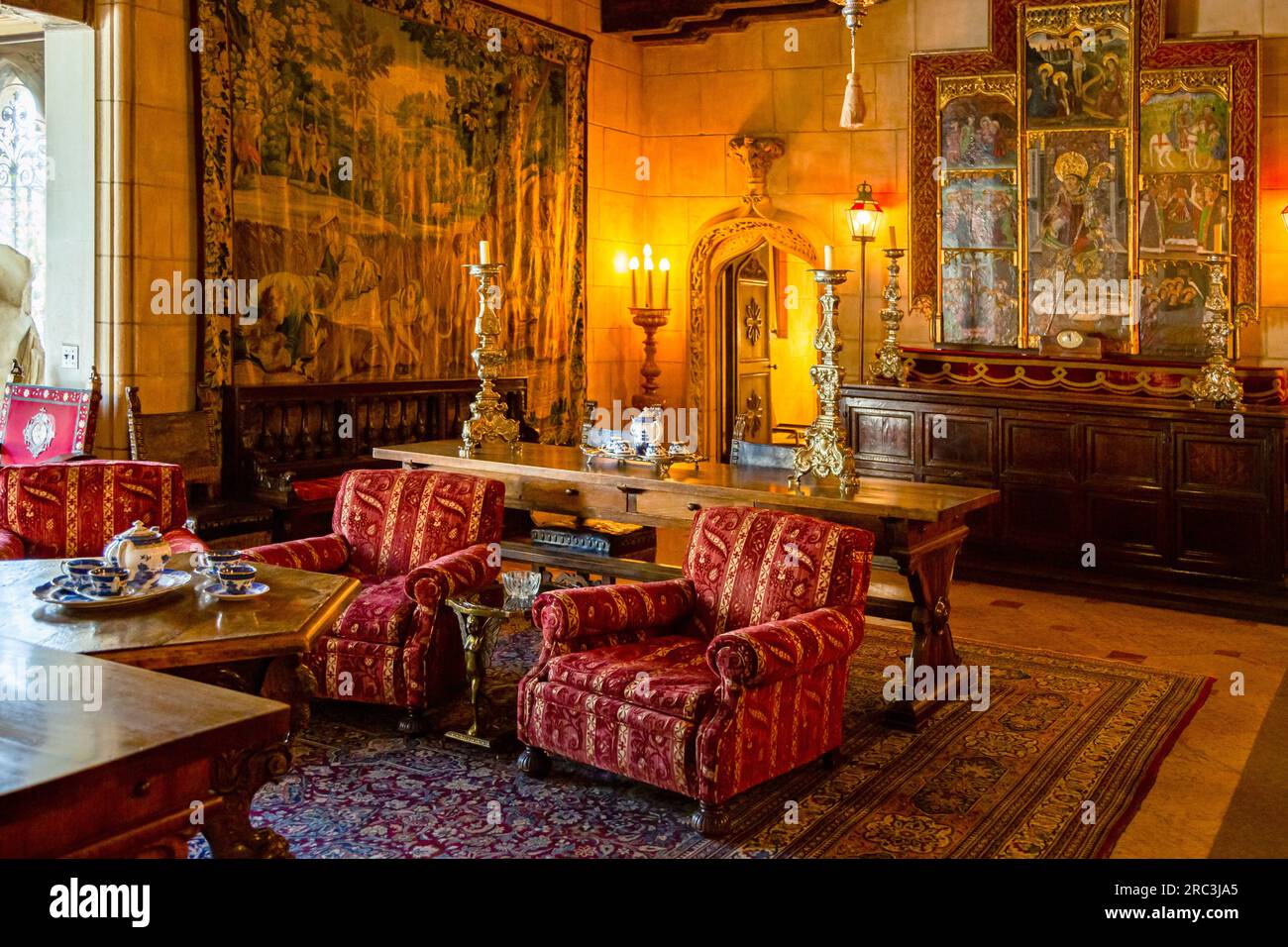 Hearst castle interior hi-res stock photography and images - Alamy