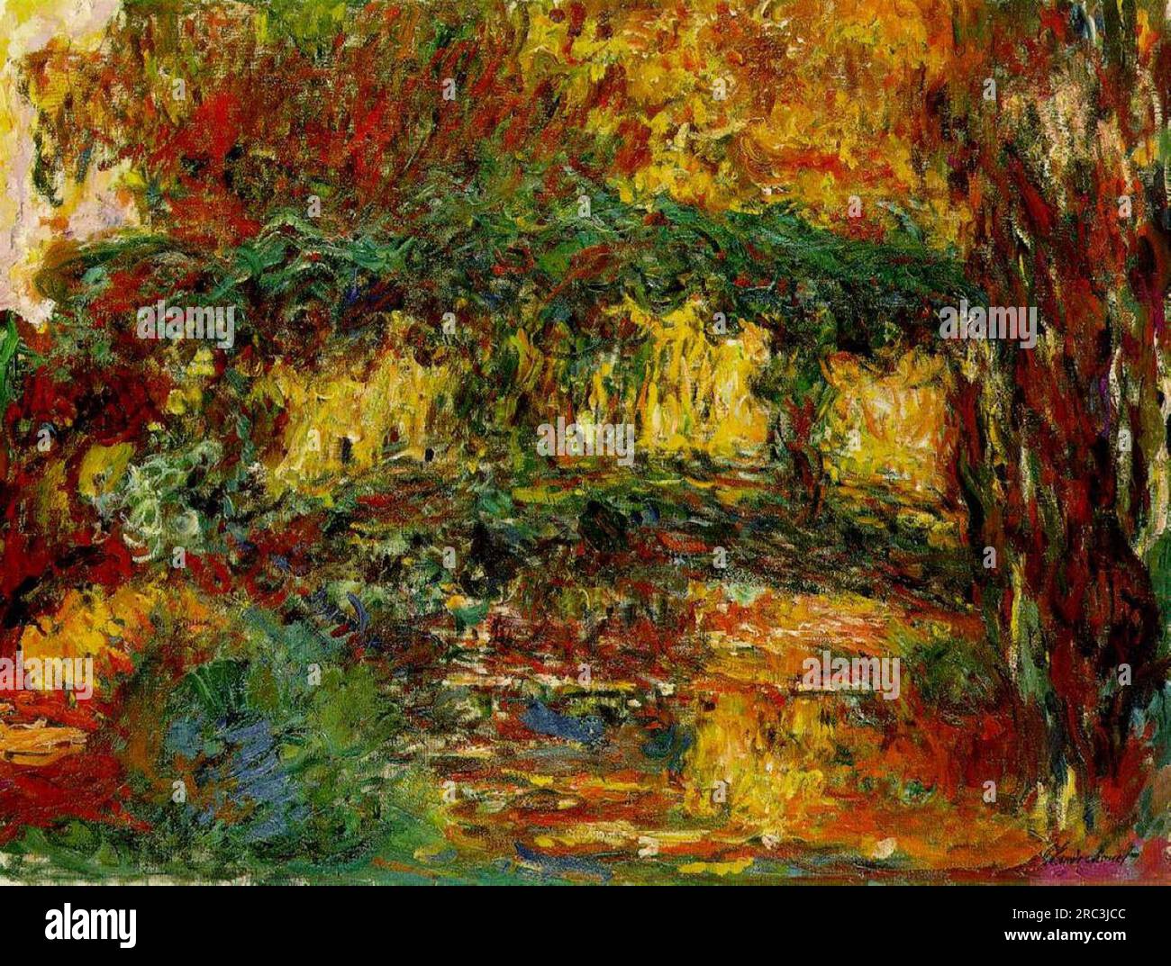 The Japanese Bridge 1924 by Claude Monet Stock Photo - Alamy