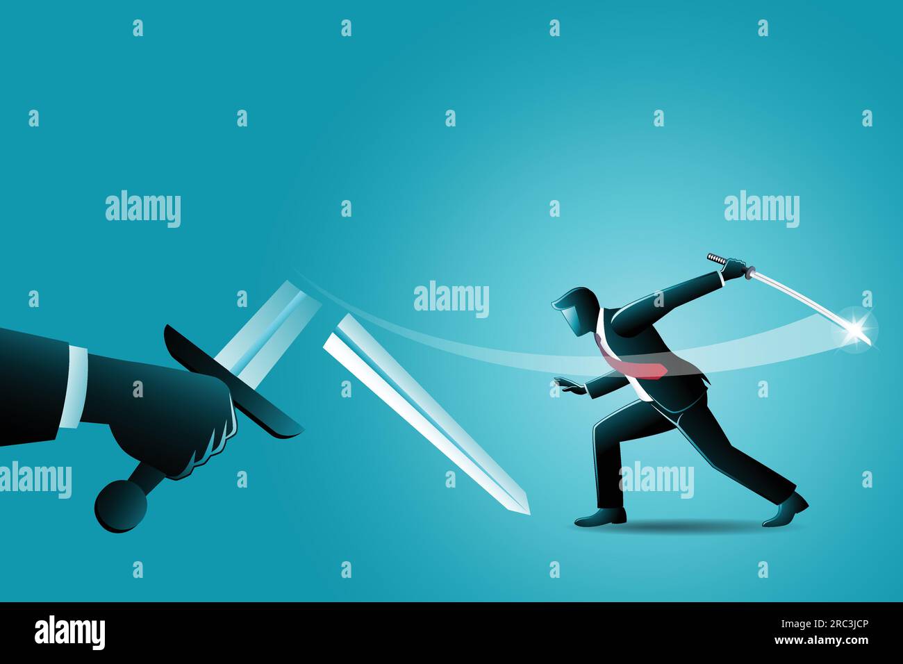 The boss fighter Stock Vector Images - Alamy