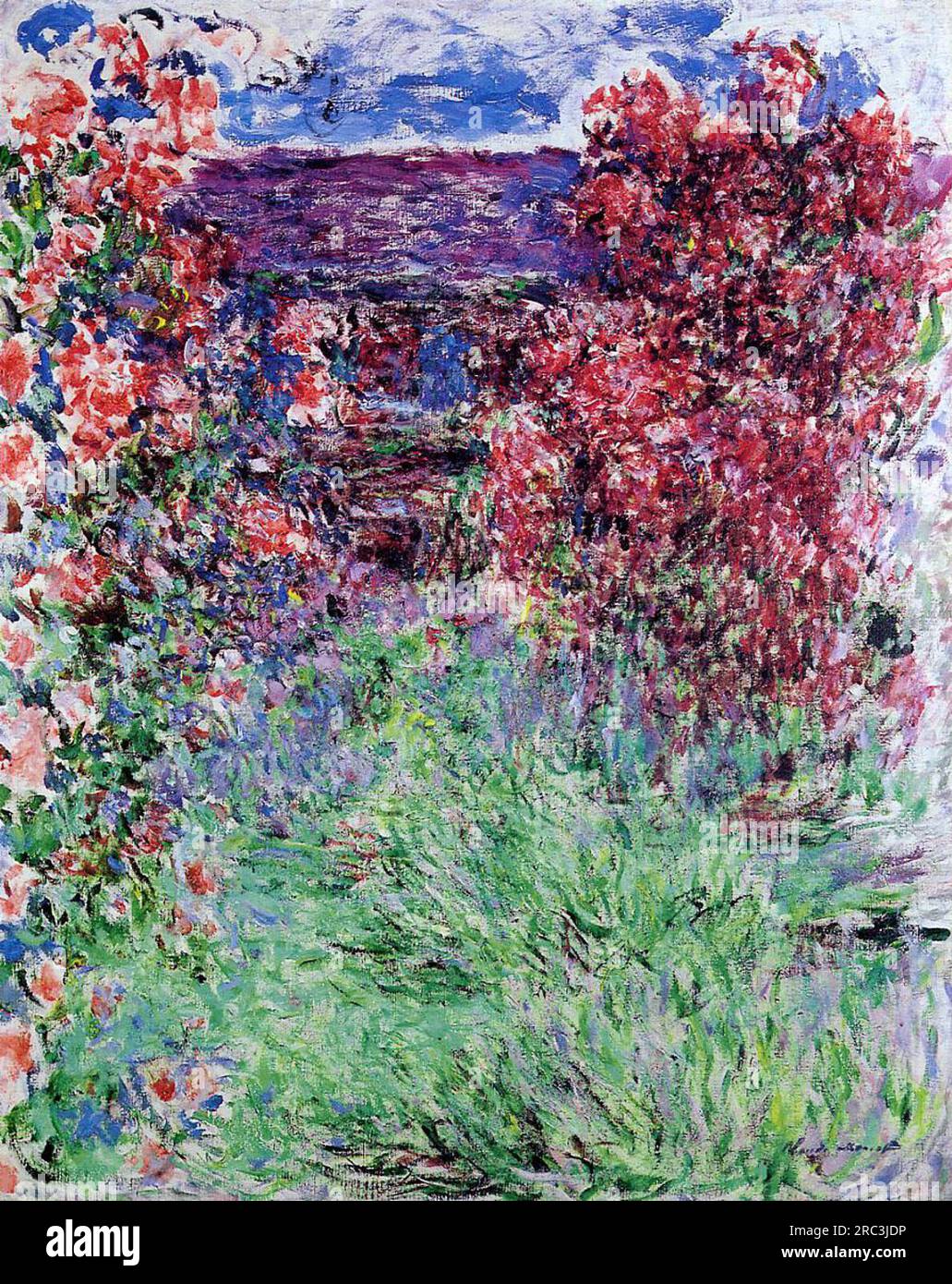 The House among the Roses 1925 by Claude Monet Stock Photo - Alamy