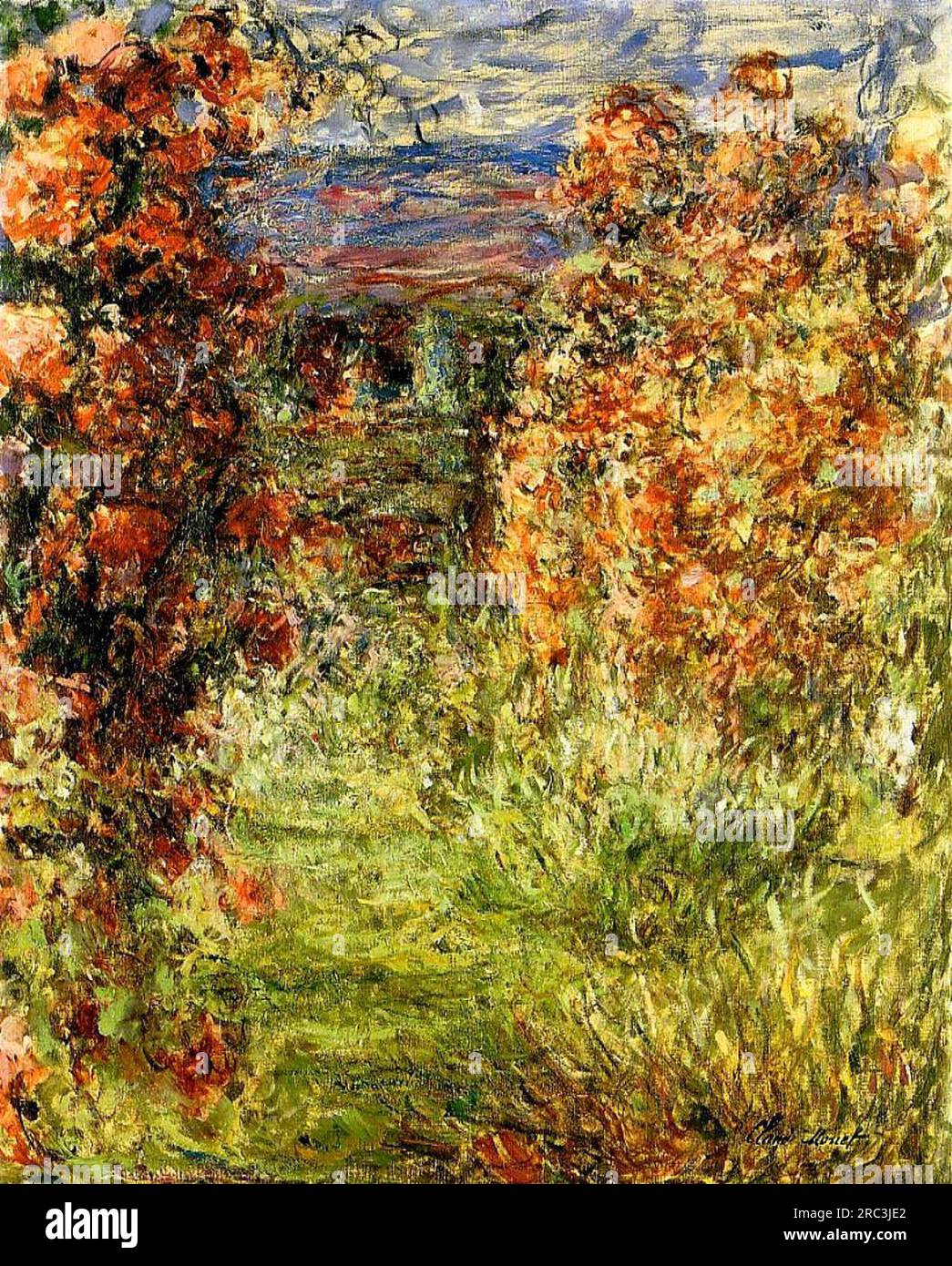 The House among the Roses 2 1925 by Claude Monet Stock Photo - Alamy