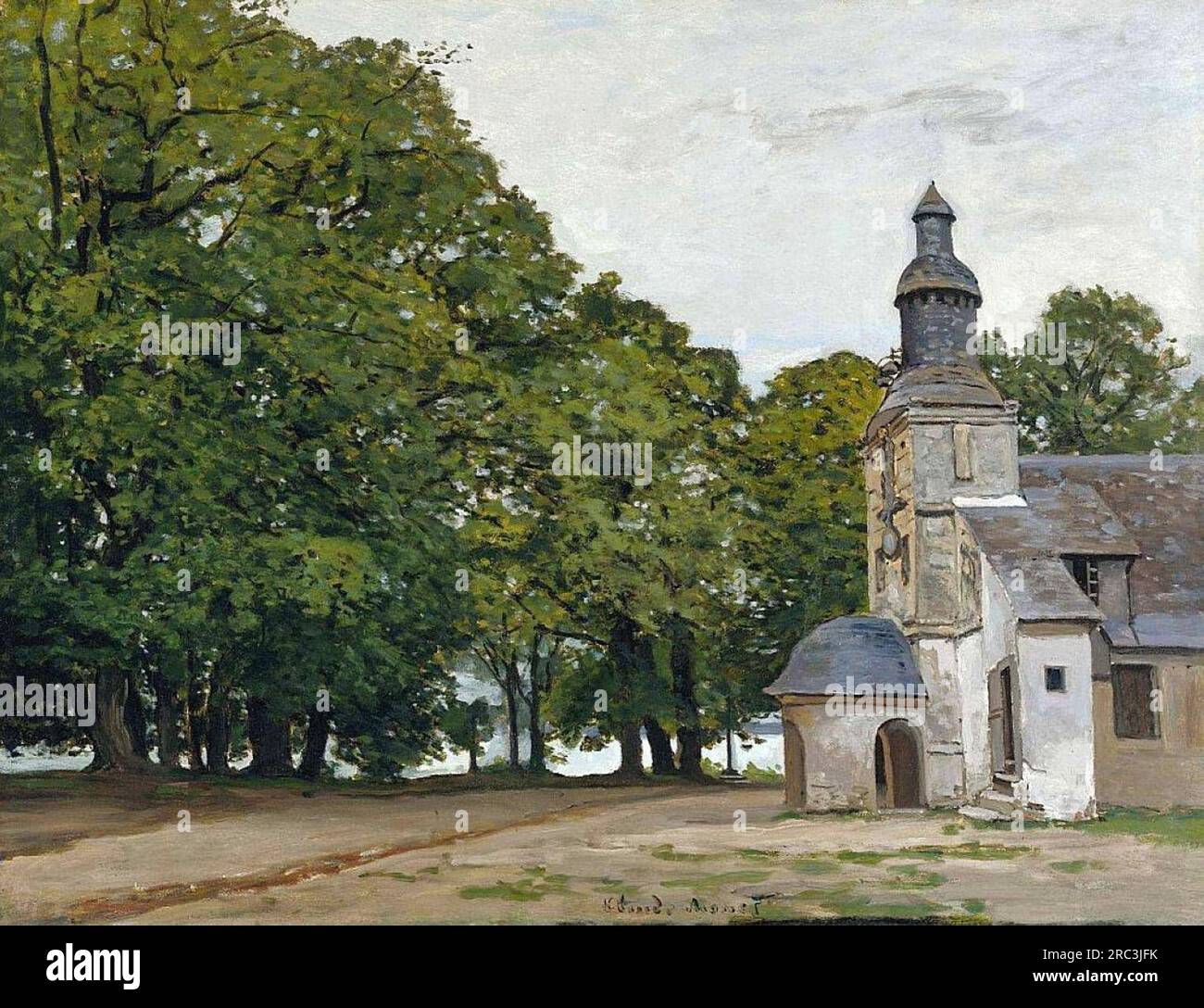 The Chapel Notre-Dame de Grace at Honfleur 1864 by Claude Monet Stock ...