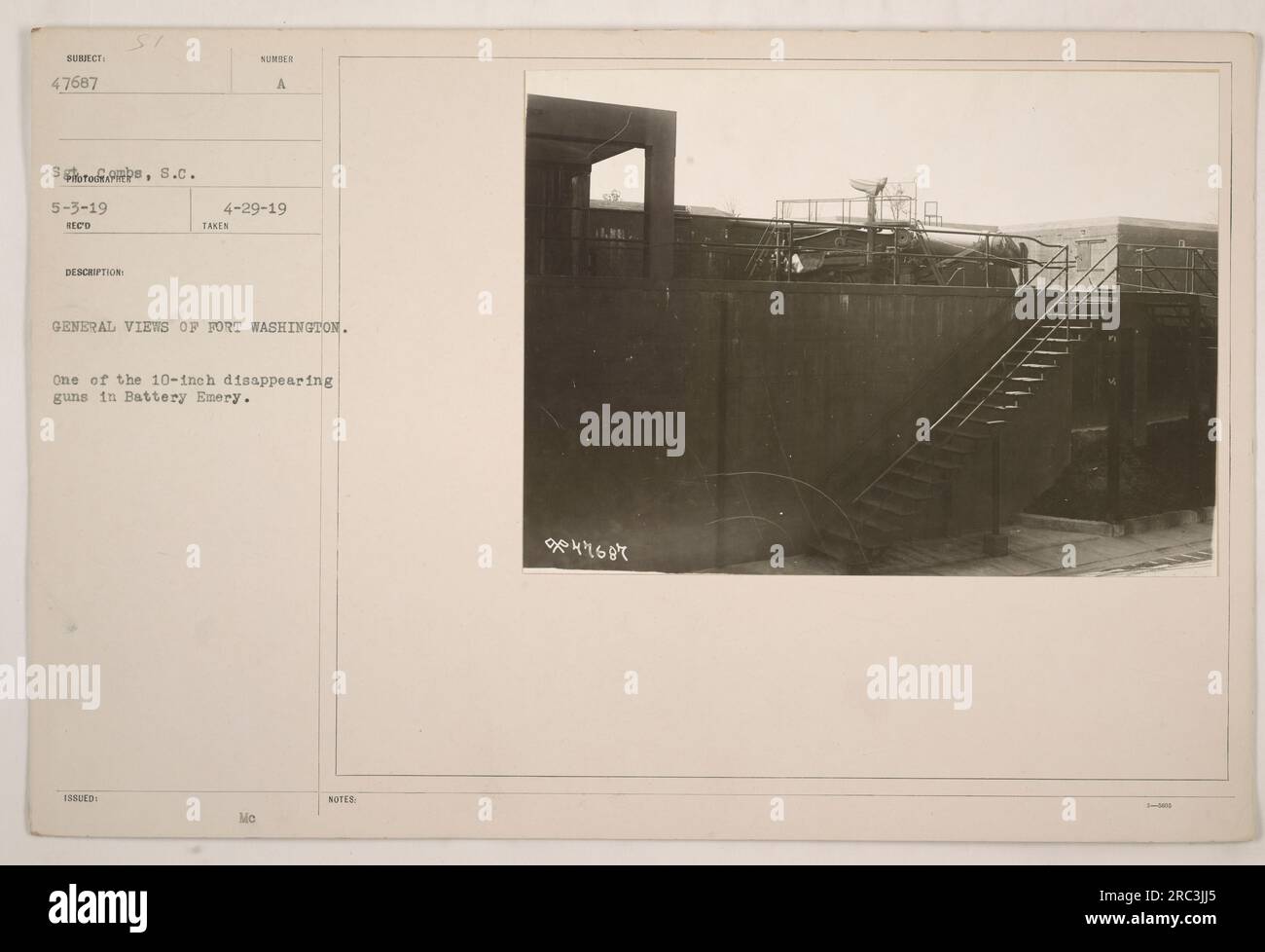 Fort Washington showcases one of its 10-inch disappearing guns in ...