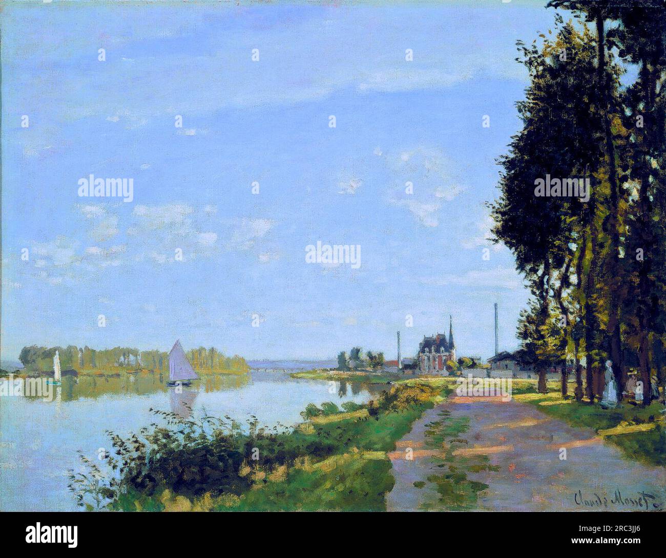 The Promenade at Argenteuil 1872 by Claude Monet Stock Photo - Alamy